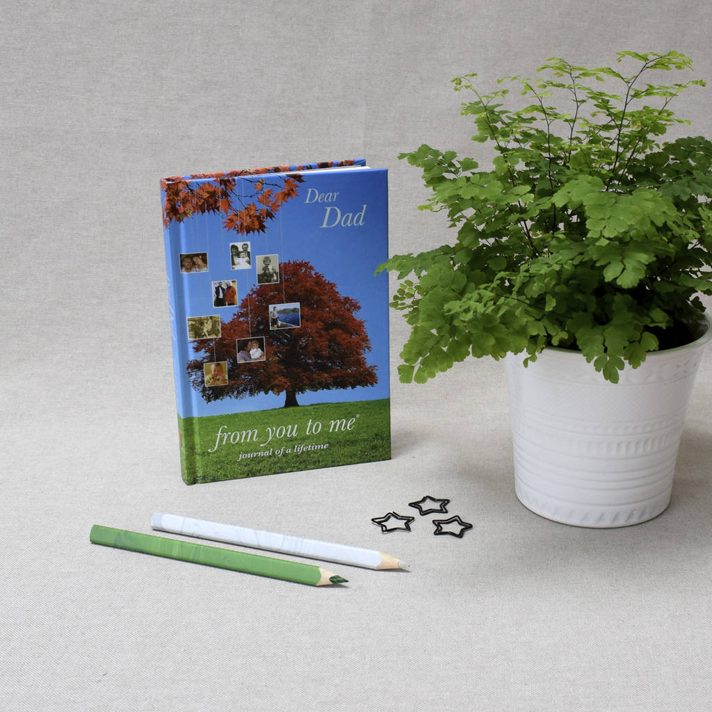 'dear dad' journal of a lifetime by glad gifts | notonthehighstreet.com