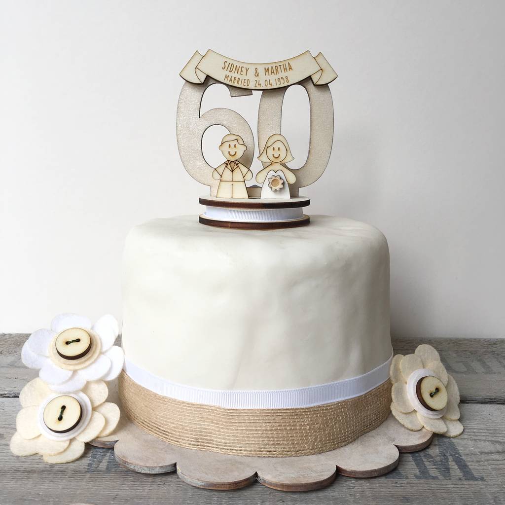 Decorations Hello 60 Cake Topper, Cake Topper, Birthday Number Cake ...