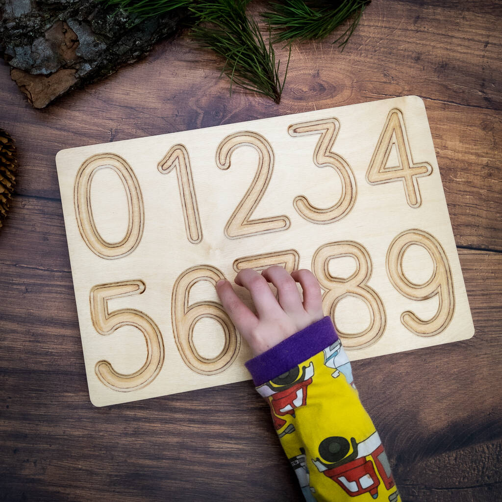 Handcrafted Wooden Numbers Board By Hellion Toys | notonthehighstreet.com