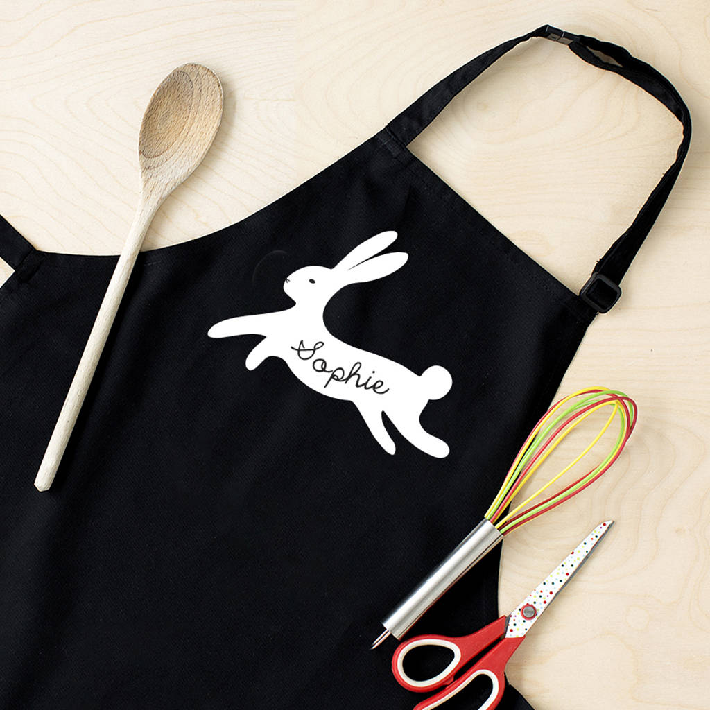 children's personalised bunny rabbit apron by ellie ellie ...