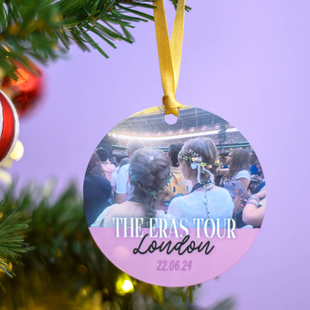 Personalised Photo Taylor Swift's Eras Tour Christmas Decoration By ...