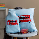 London Bus Personalised Cushion By Nickynackynoo | notonthehighstreet.com