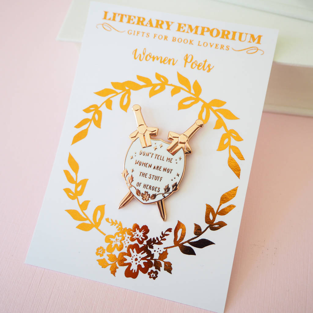 qiu jin enamel pin women poets collection by literary emporium ...