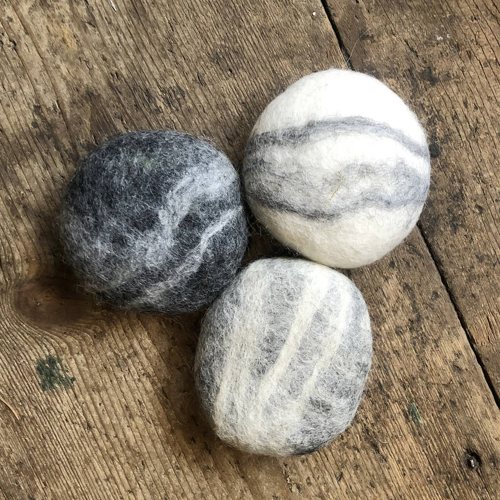 Fair Trade Eco Natural Wool Felted Soap Marble Pebble By Aura Que ...