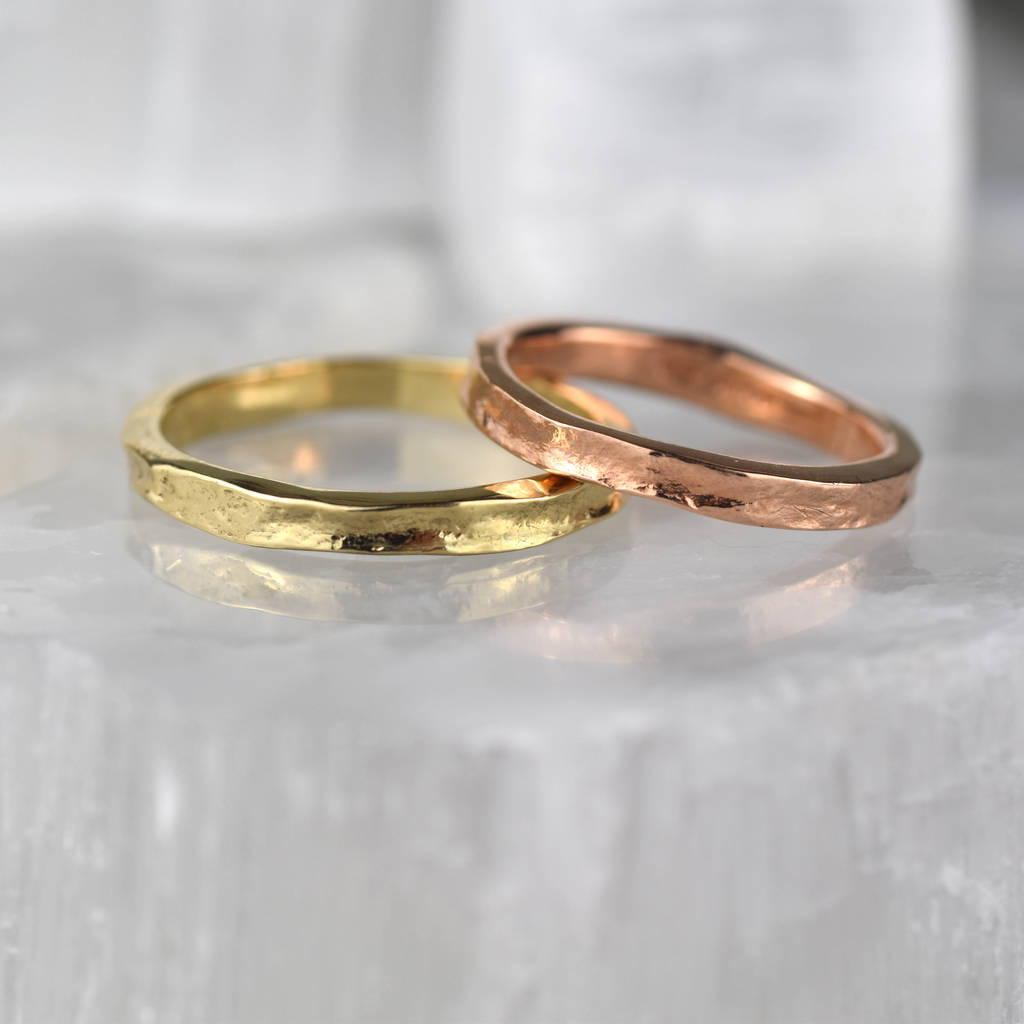 solid gold textured wedding band by alison moore designs ...