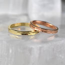 solid gold textured wedding band by alison moore designs ...