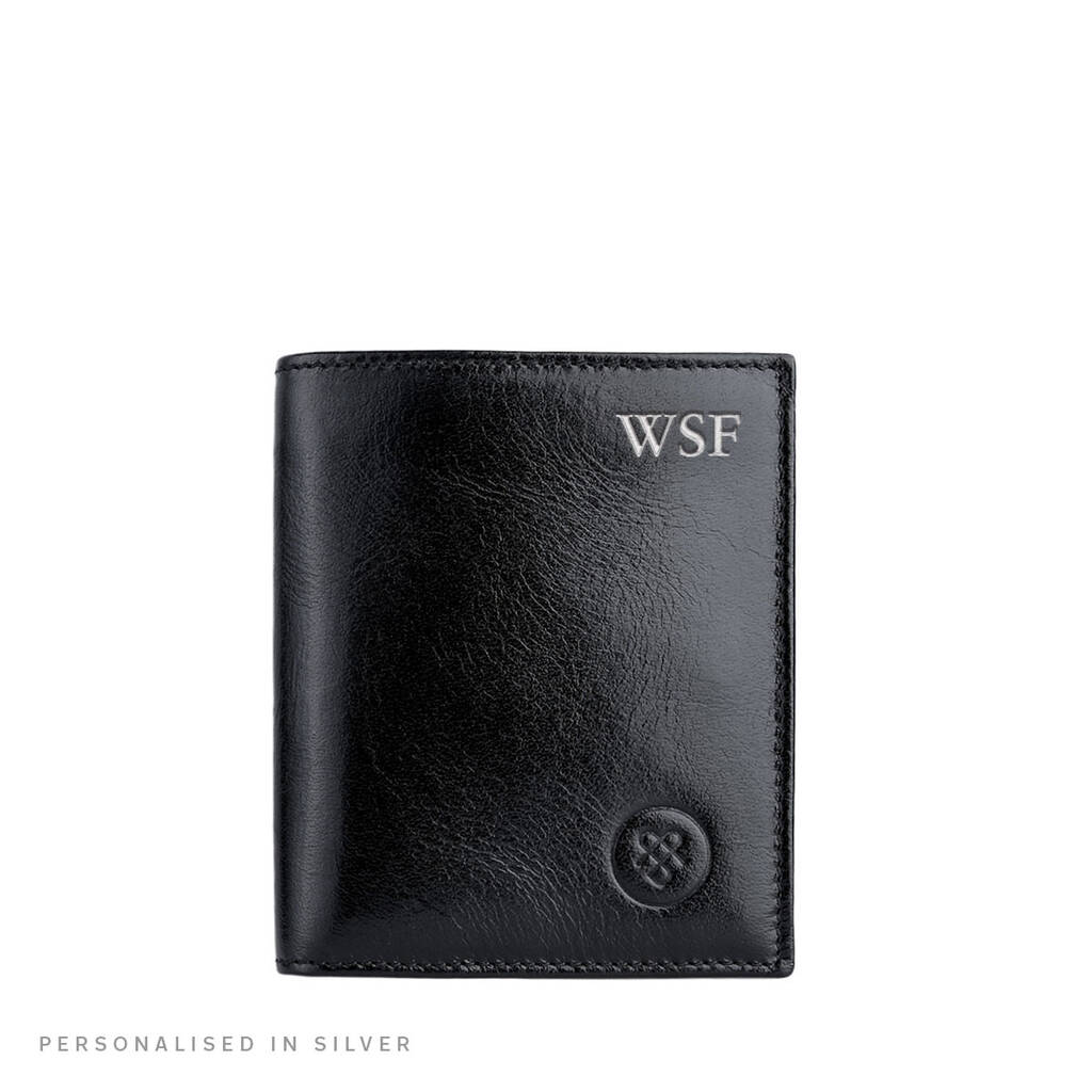 Personalised Leather Wallet With Coin Section 'Rocca' By Maxwell Scott ...