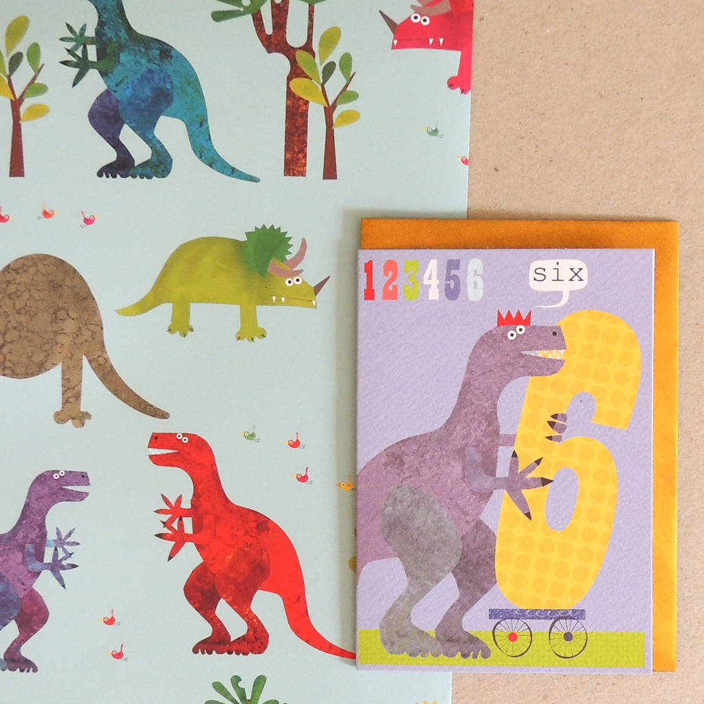 age six boys birthday card by kali stileman publishing ...