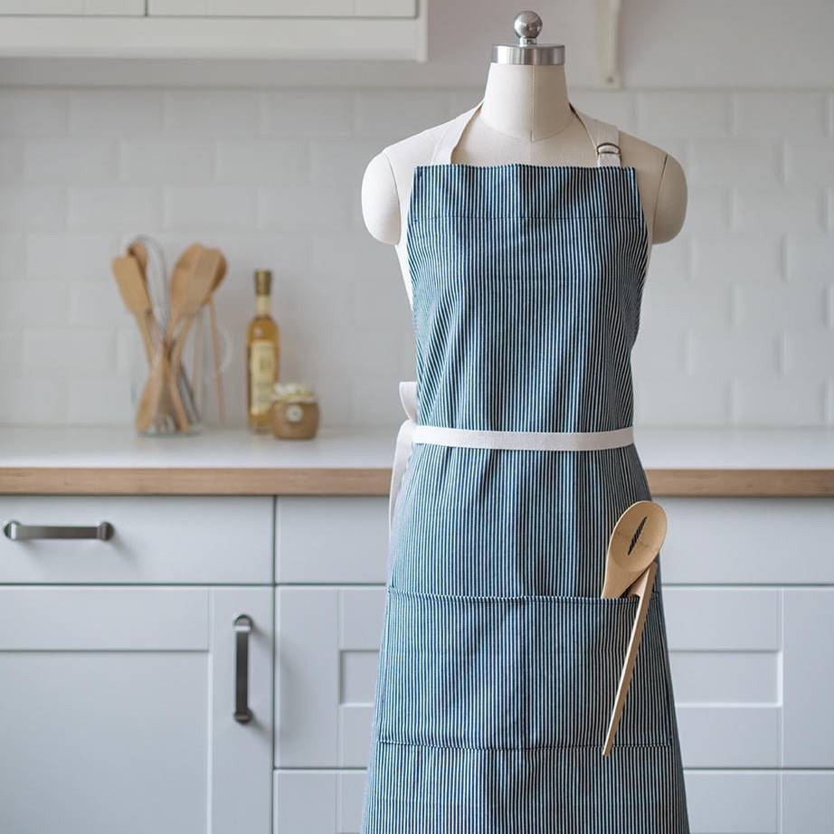 Organic Cotton Stripe Apron By Green Tulip | notonthehighstreet.com