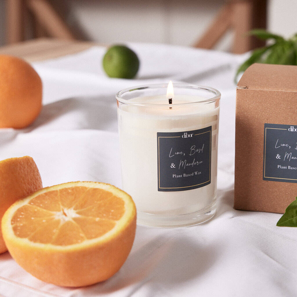 Lime, Basil And Mandarin 20cl Candle By Dibor