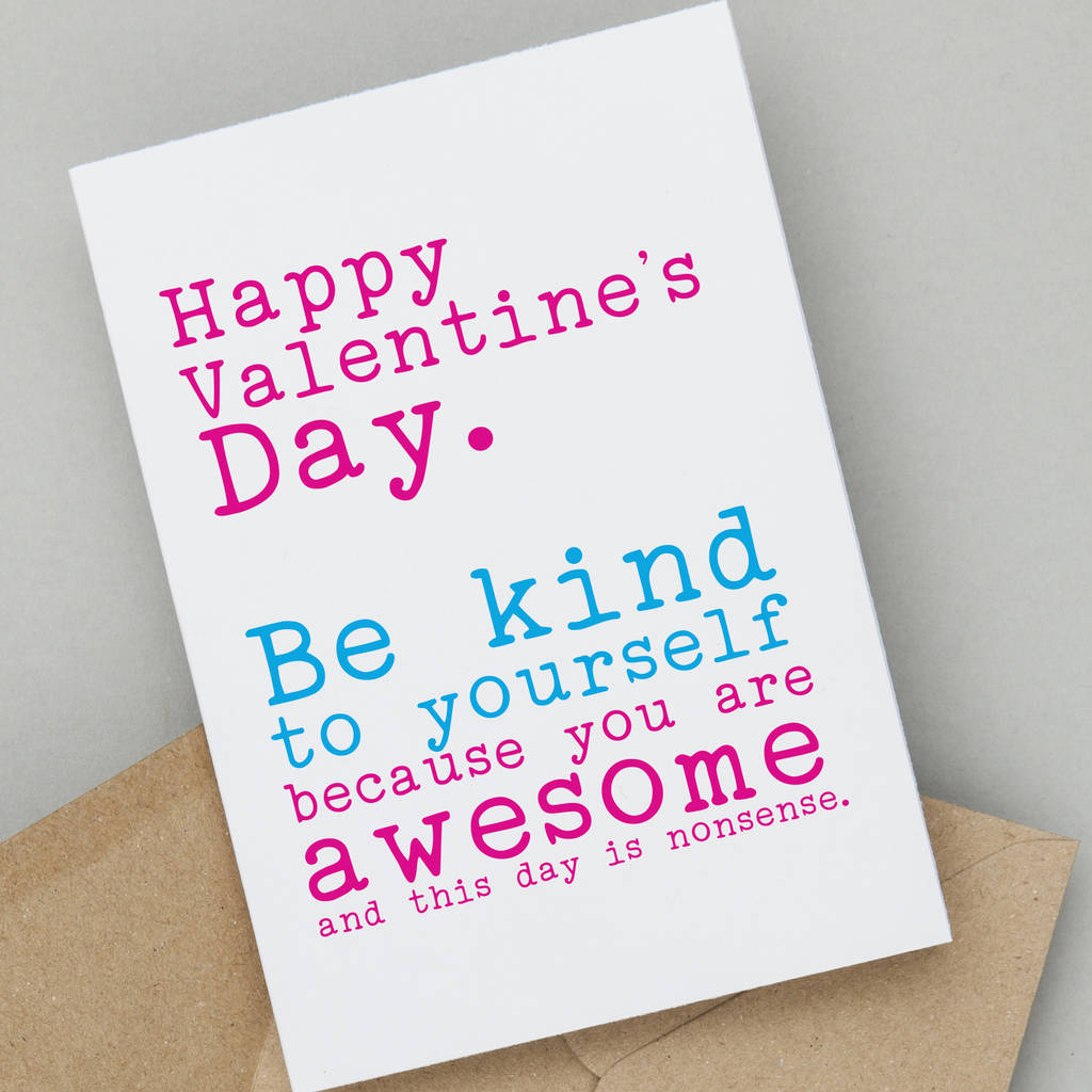 Valentine Card For Single Friends By So Close Notonthehighstreet
