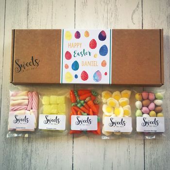 Personalised 'happy Easter' Letterbox Sweets Gift Box By Sweets In The ...
