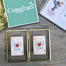 Personalised Couple's Playing Card Letterbox Gift Set By Hands & Hearts ...