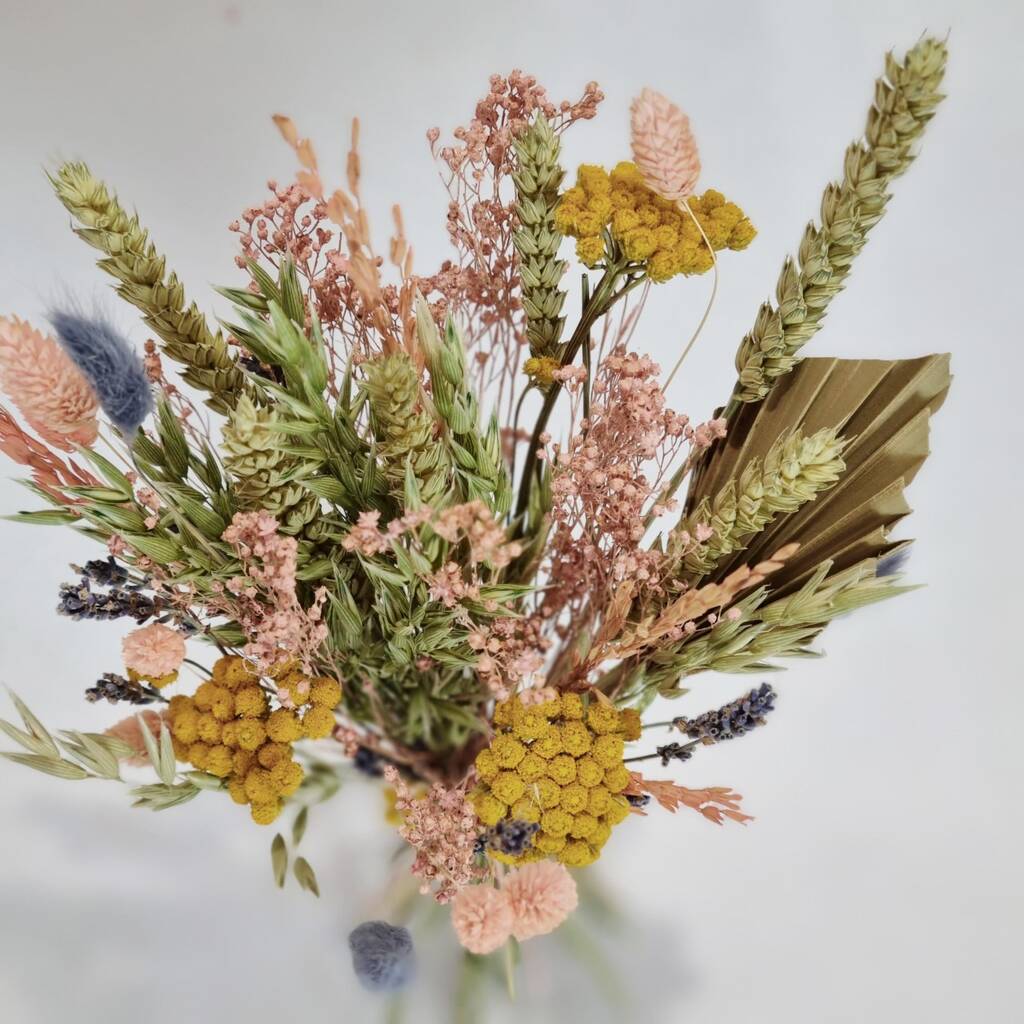 Small Seasonal Spring Dried Flower Bouquet By Haus of Botanica