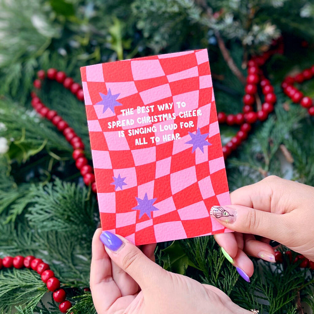 Charity Christmas 'Singing Loud For All To Hear' Elf Card By Xoxo ...