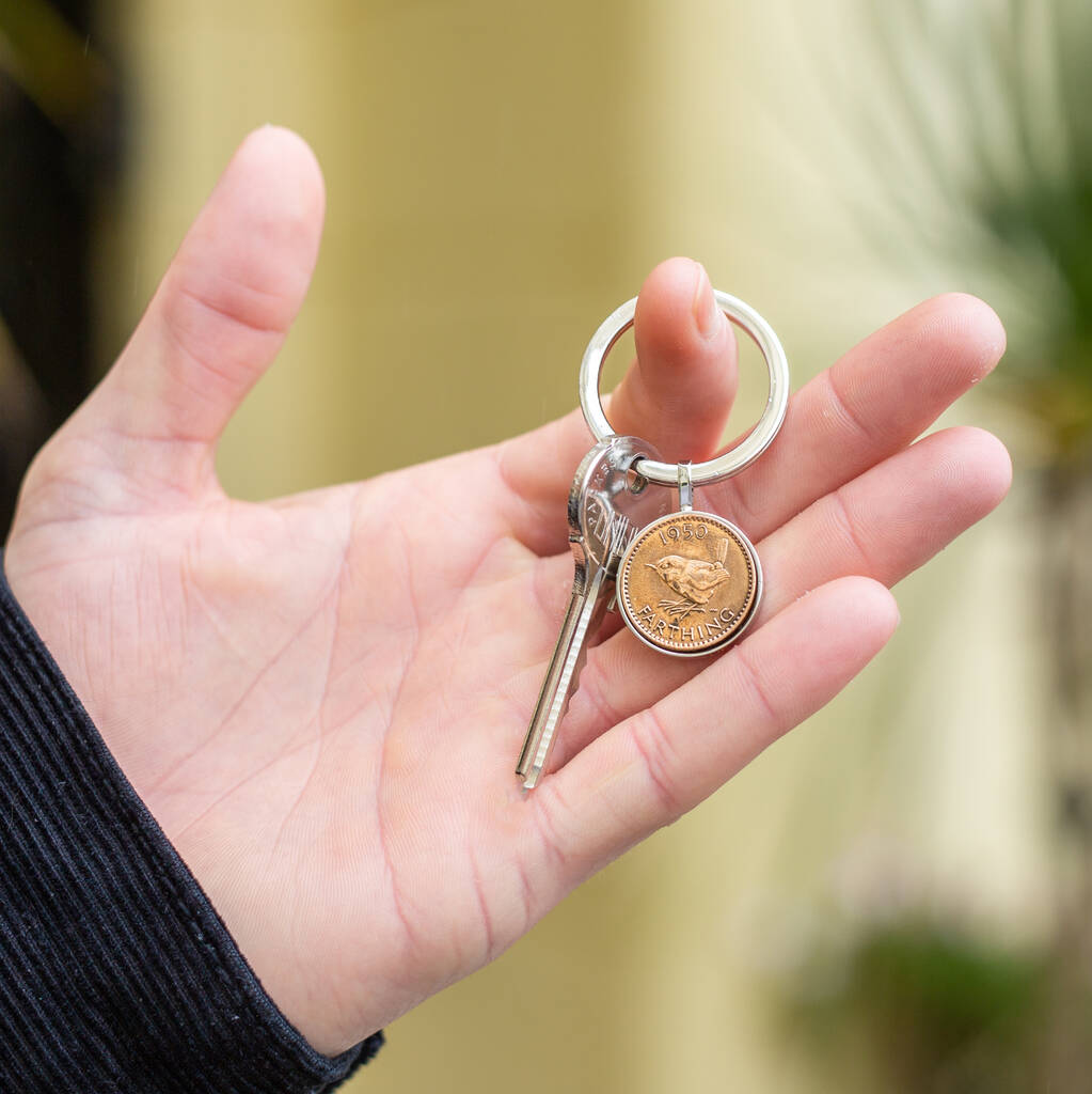 Farthing Year Coin Keyring 1920 To 1956 By Ellie Ellie ...