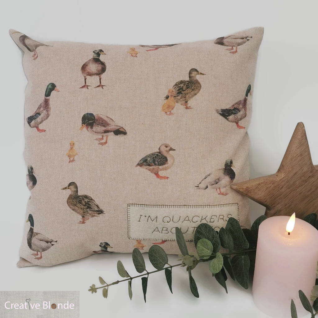 Personalised Custom Duck Cushion, Gifts For Her By CreativeBlonde Gifts ...