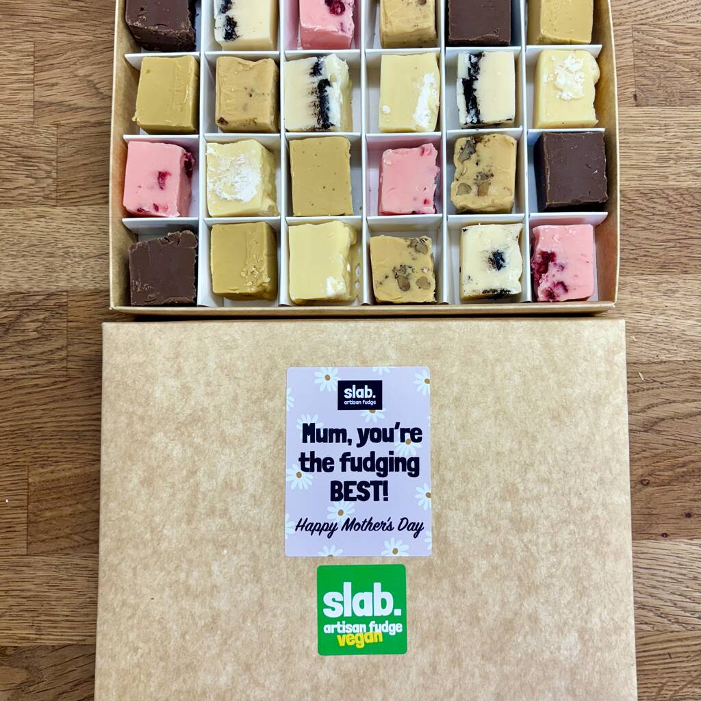 Mother’s Day Taster Fudge Box – Vegan By Slab Artisan Fudge