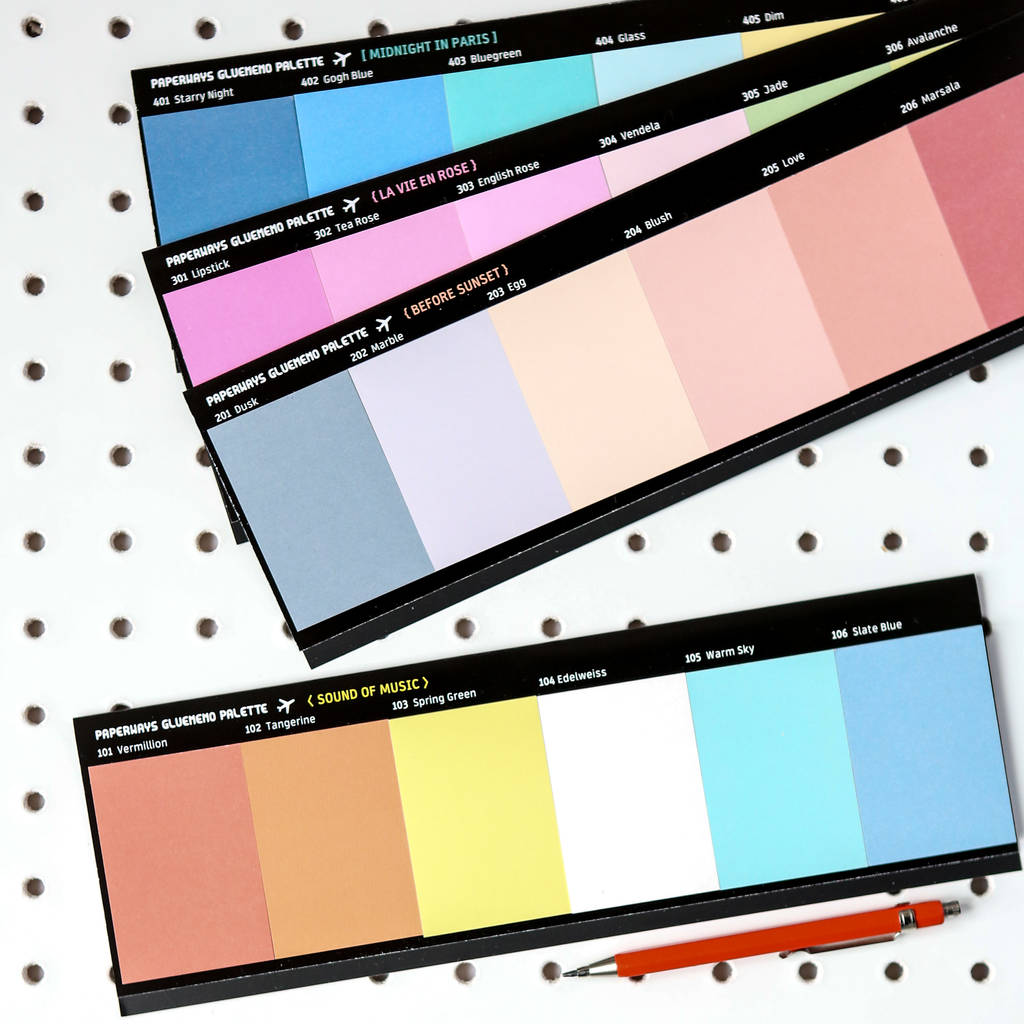 tonal palette sticky notes by berylune | notonthehighstreet.com