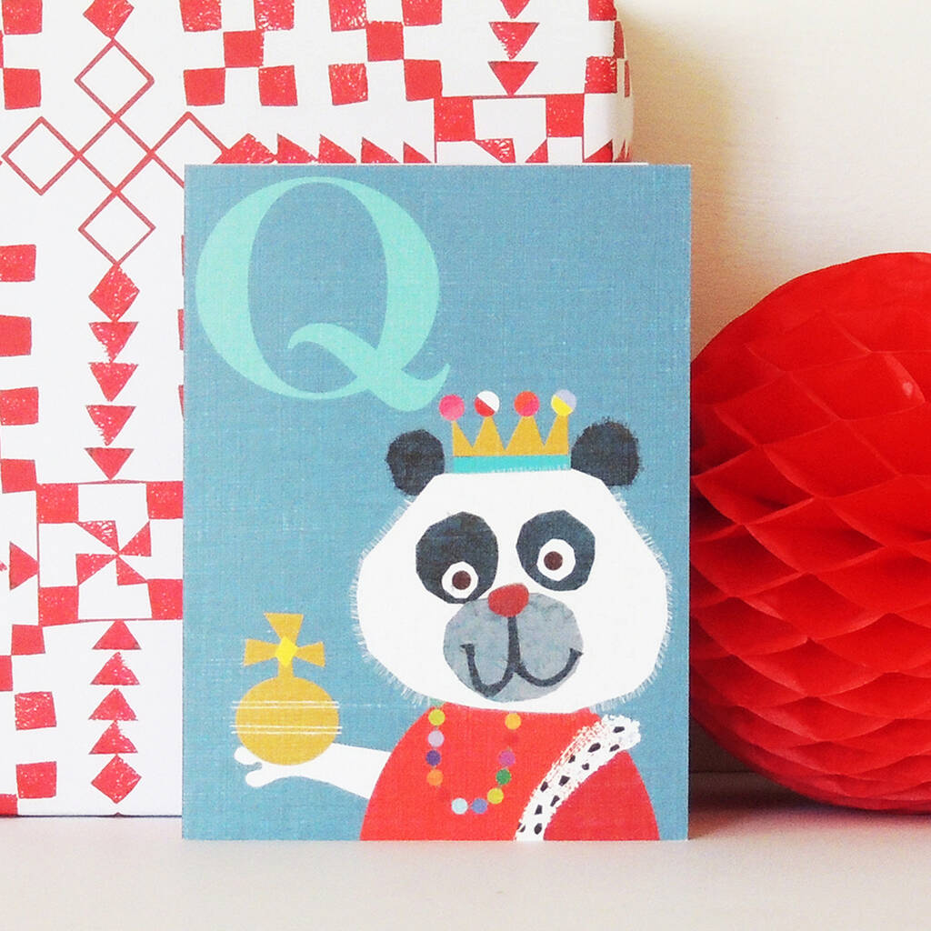 Mini Q For Queen Card By Kali Stileman Publishing | notonthehighstreet.com