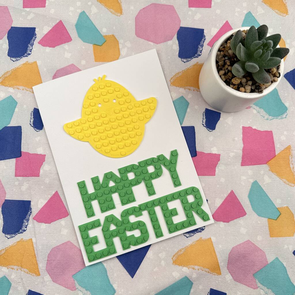 Contemporary, Lego Compatible Easter Card By Made Happy ...