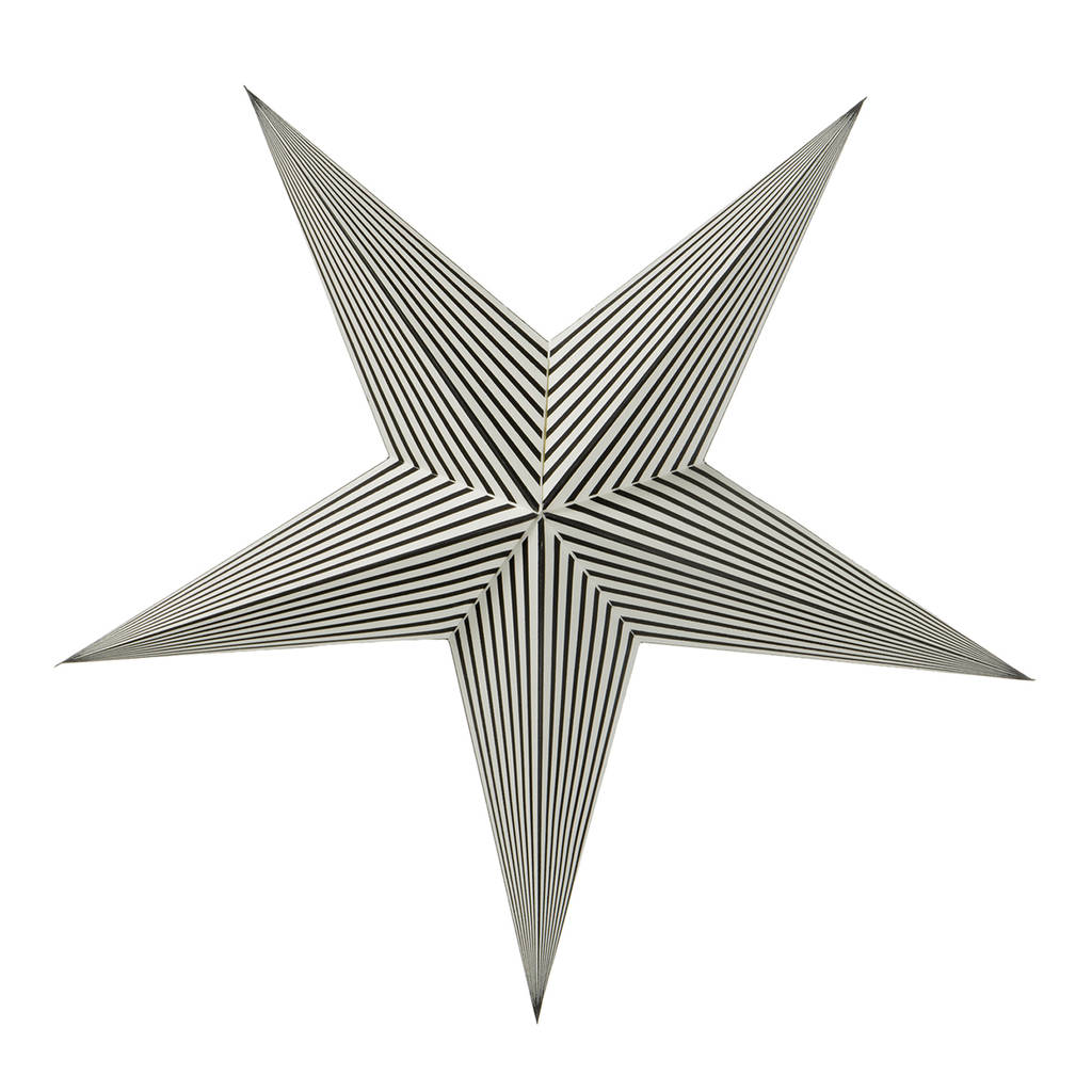hanging paper star decoration by idyll home | notonthehighstreet.com