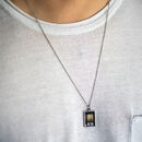 Men's Personalised Initial Tag Necklace By Florence London ...