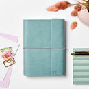 Personalised Vegan Leather Embossed Notebook By Martha Brook ...