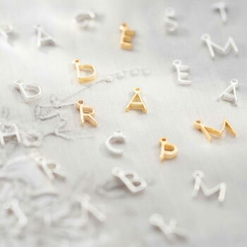 Add A Sterling Silver Contemporary Mini Letter Charm By Bloom Boutique ...