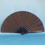 Black Giant Bamboo Hand Clack Fan By Dragged Out | notonthehighstreet.com