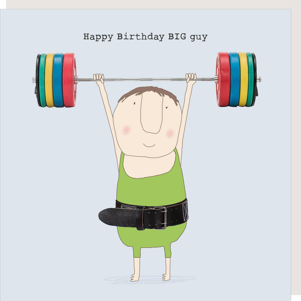 Big Guy Birthday Card By Rosie Made A Thing
