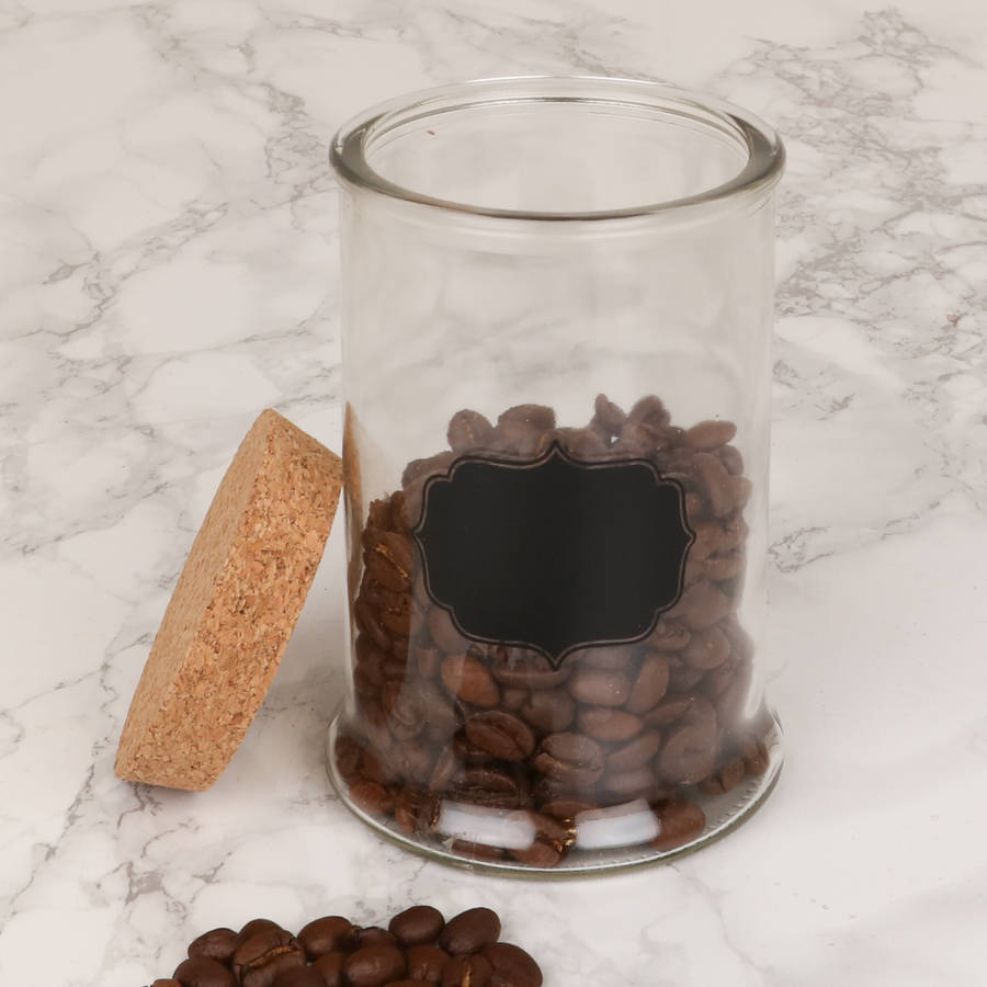 decorative chalkboard storage jars by dibor | notonthehighstreet.com