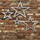 Galvanised Steel Metal Contemporary Barn Stars Sign Set By Rw Norfolk ...