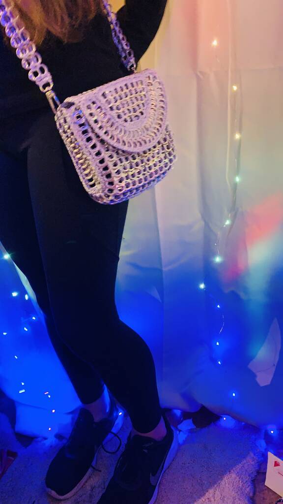 Bernie Handbag Metallic Silver Ring Pulls By Smart Deco Style ...