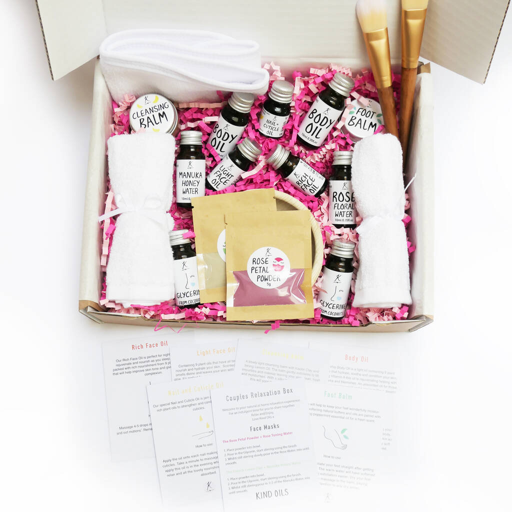 Couples Relaxation Box By Kind Oils | notonthehighstreet.com