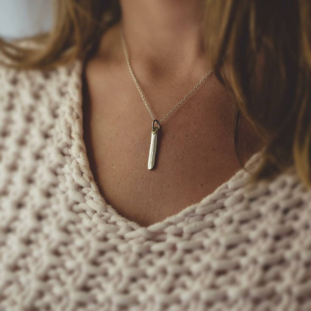 Ashes In Silver Ingot Memorial Necklace By Morgan & French ...