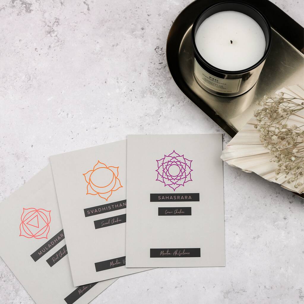 Deck Of Chakra Cards Set By Faye Co Papier | notonthehighstreet.com
