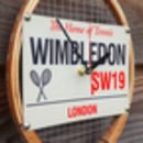Wimbledon Tennis Racket Wall Clock By Vyconic | notonthehighstreet.com