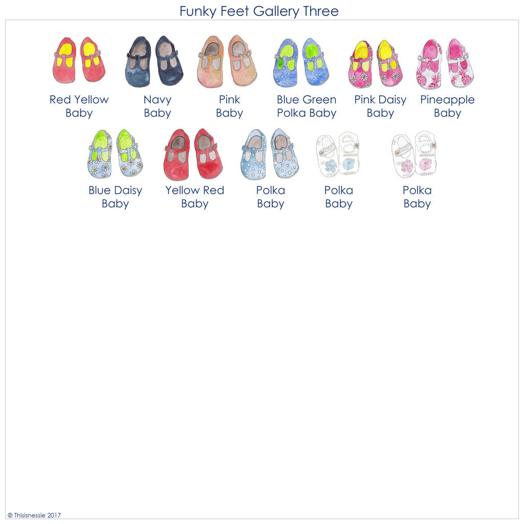 personalised 'funky feet' family print by this is nessie ...