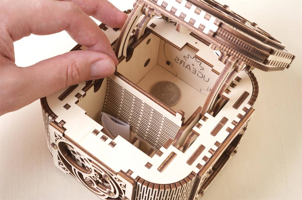 treasure box wooden self assembly kit ugears by friendly gifts ...