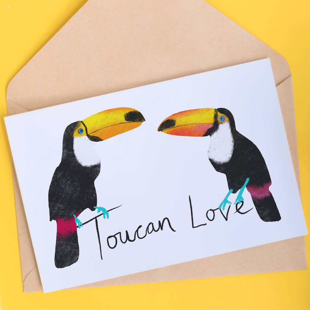 Toucan Love Card By So Close | notonthehighstreet.com