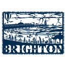brighton seafront folk art print by mimi & mae | notonthehighstreet.com