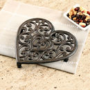 cast iron traditional heart trivet by dibor | notonthehighstreet.com