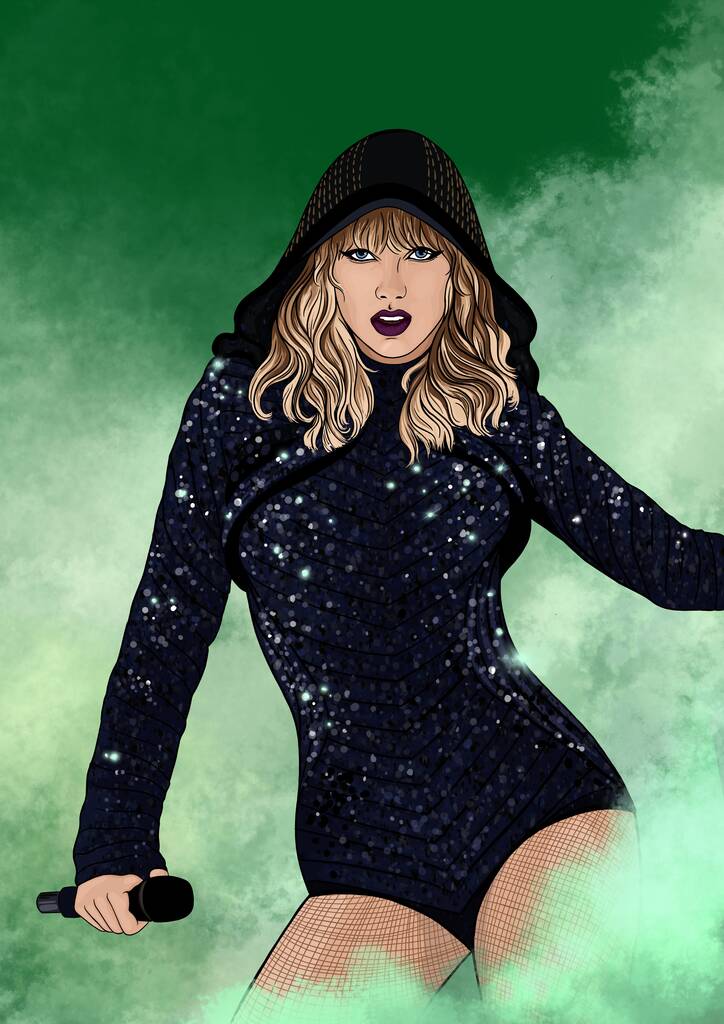 Taylor Swift Reputation Art Print | Taylor Swift Eras Tour Wall Art By ...
