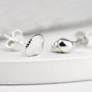 Tiny Silver Mismatched Shells Stud Earrings By Penelopetom | notonthehighstreet.com