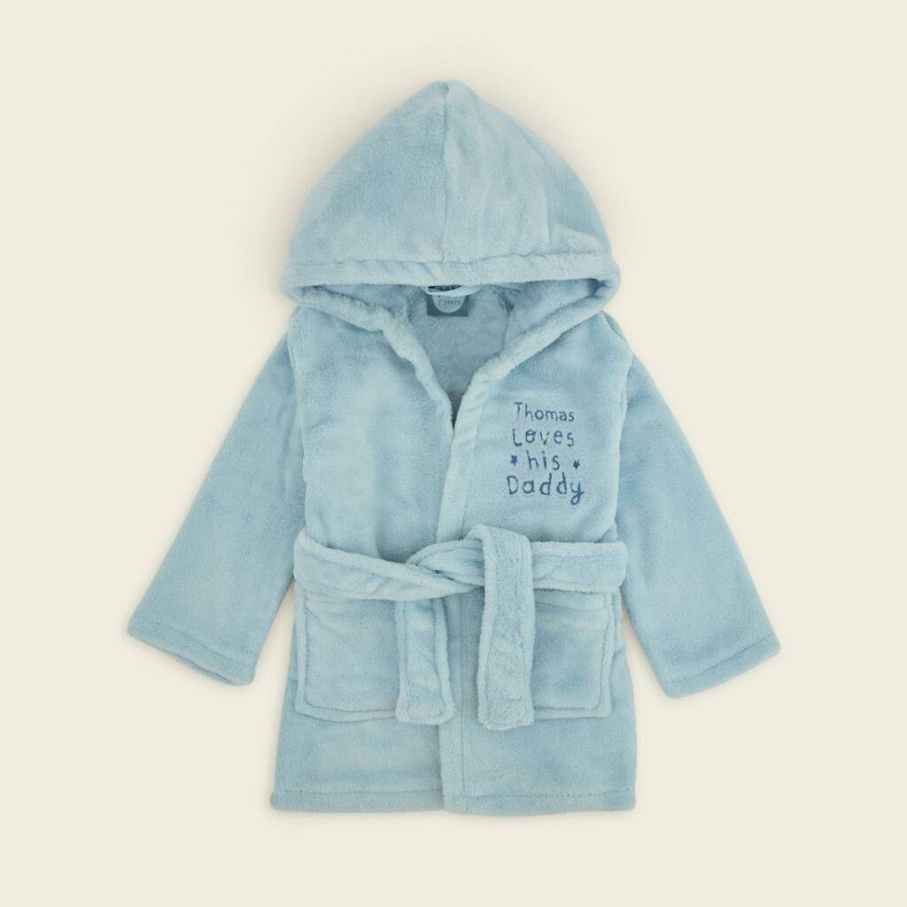 Loves His Daddy Robe Blue By My 1st Years | notonthehighstreet.com