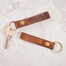 Personalised Luxury Leather Keyring By Ginger Rose | notonthehighstreet.com