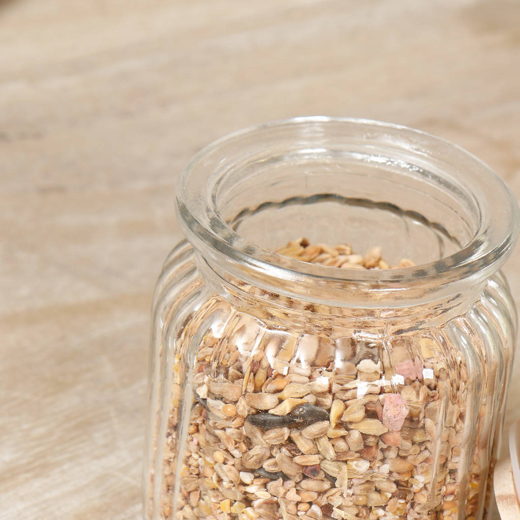 Decorative Rippled Glass Storage Jar By Dibor | notonthehighstreet.com