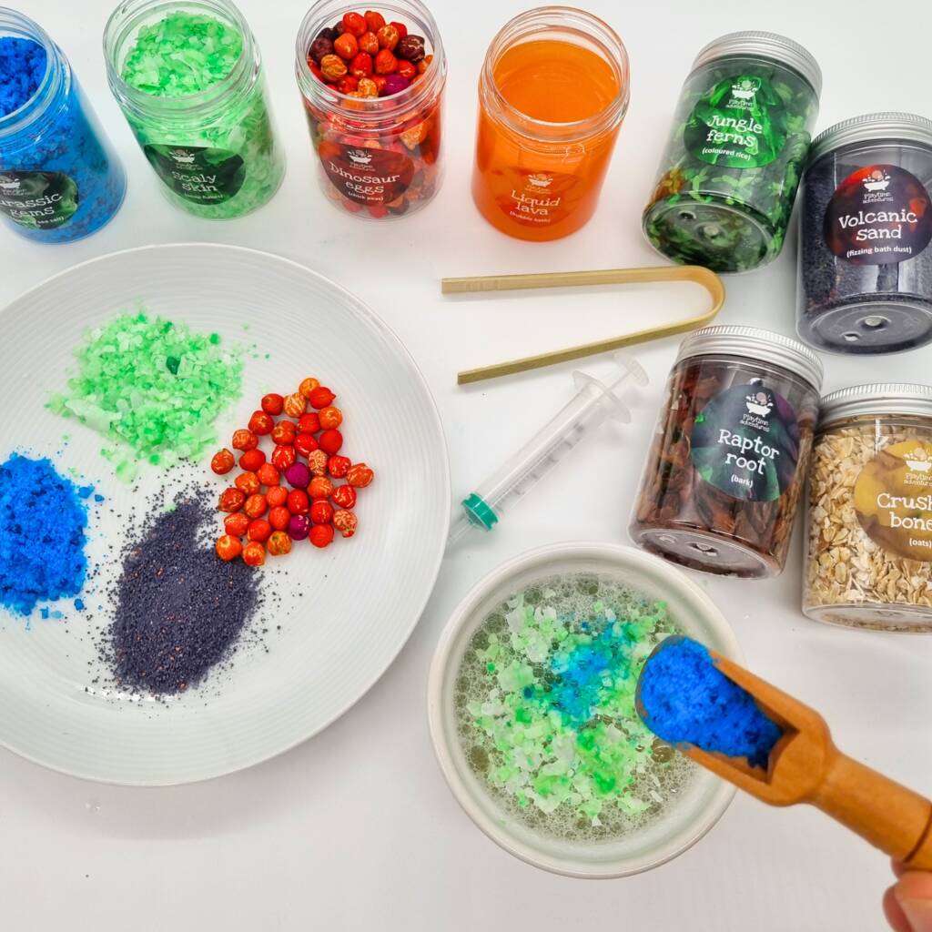 Dinosaur Swamp Potion Making Kit By Hooded Owls | Bathtime Adventures ...