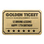 Personalised Giant Golden Ticket Gift Voucher By Ellie Ellie ...